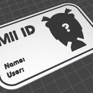Personalized Nintendo Mii ID Card, Gift for Gamers, Tomodachi Life, 3ds ...
