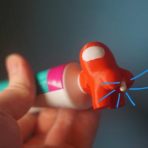 Among Us Pooping Toothpaste Topper, Hilarious Gamer Gag Gift, Fun Meme ...