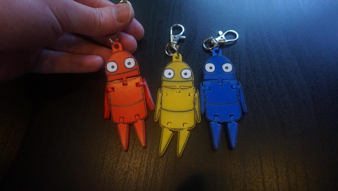 REPO Bot Articulated 3D Printed Fidget Keychain Lots of Color Options ...