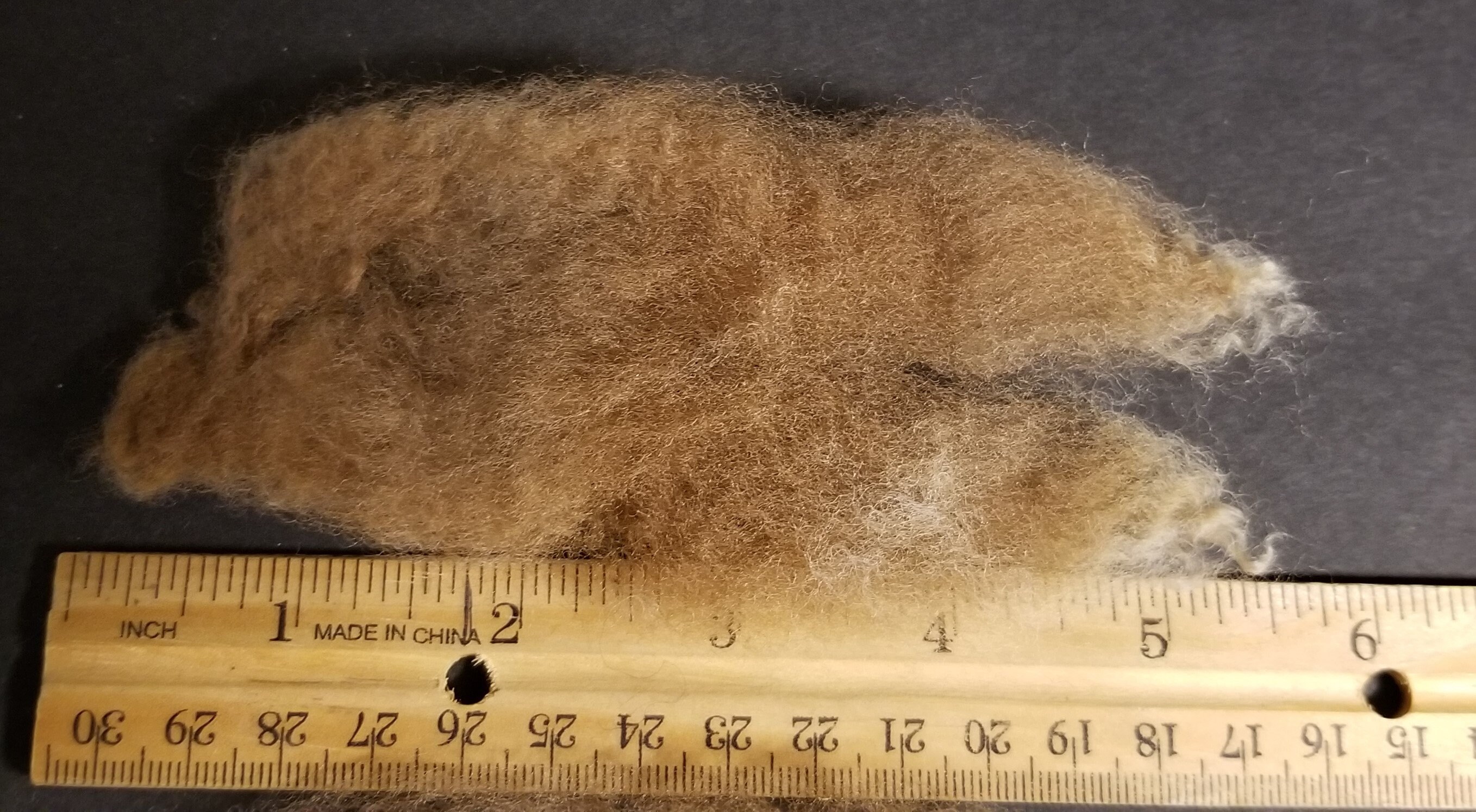 Hand washed NZ Merino Fleece Moorit Red Brown 1 oz | Etsy