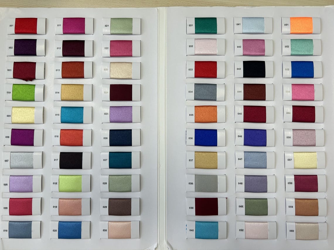 Satin Swatches for Bow, Detachable Sash Bow, Large Bow, Wedding Table ...