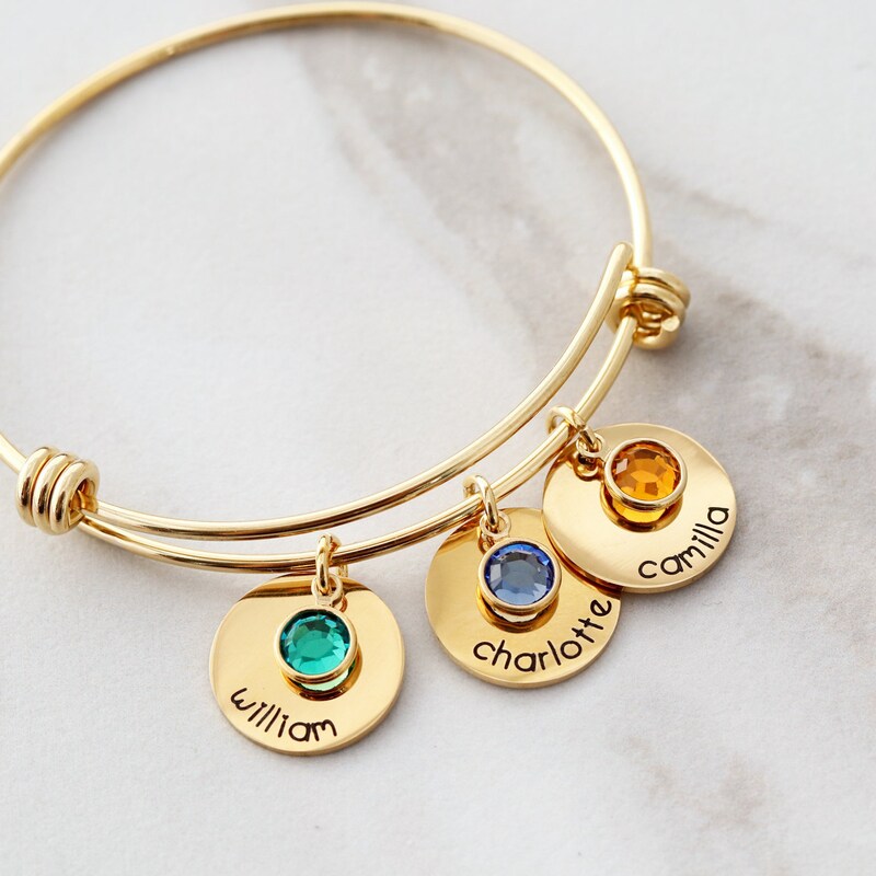 Birthstone Bracelet - Etsy