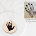 Actual Handprint Necklace - Handprint Jewelry, Handprint Necklace ...