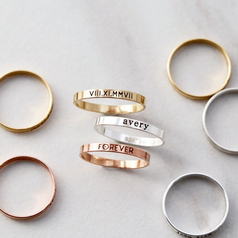 Personalized Rings - Etsy