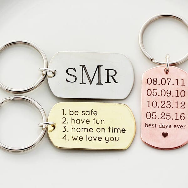 Personalized Keychain - Etsy