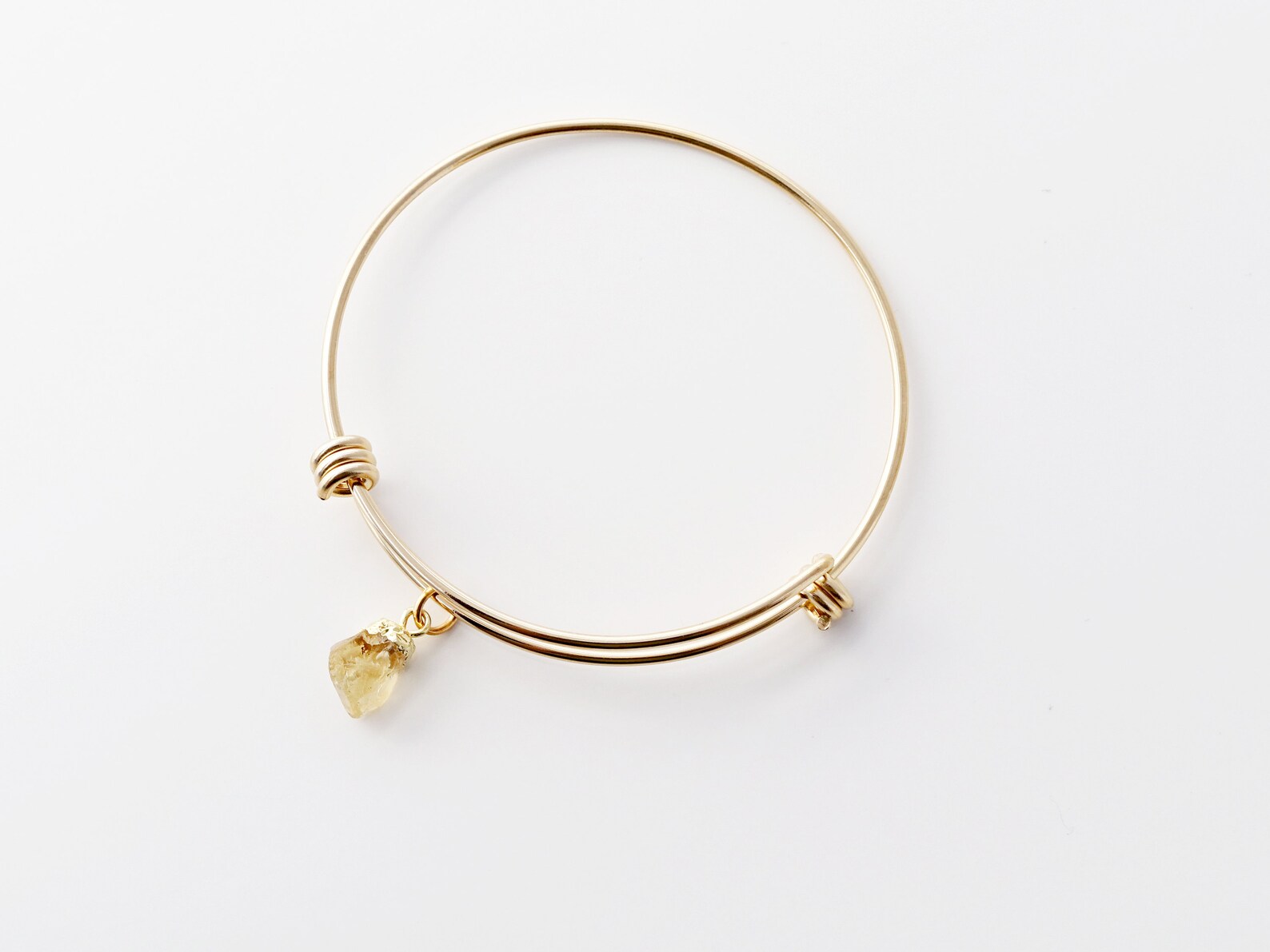 Citrine Bracelet • Citrine Bangle Bracelet • Natural Citrine • November ...