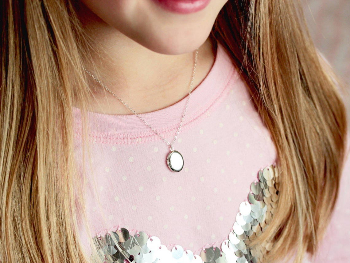 Girls Locket / Gold Locket / Silver Locket / Photo Locket / - Etsy