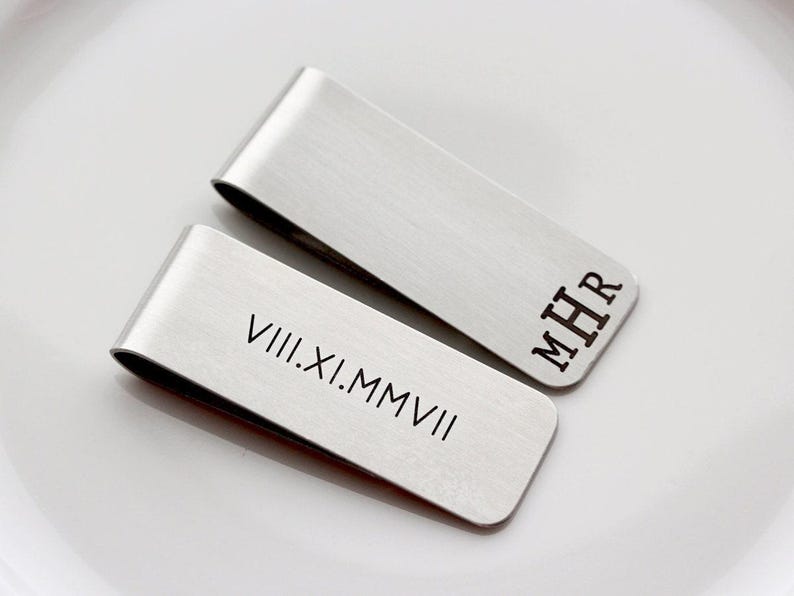 Engraved Money Clip - Gift for Him, Custom Engraved Money Clip ...
