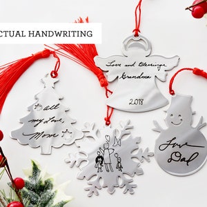 Personalized Ornament • Christmas Ornament • Handwriting Ornament ...