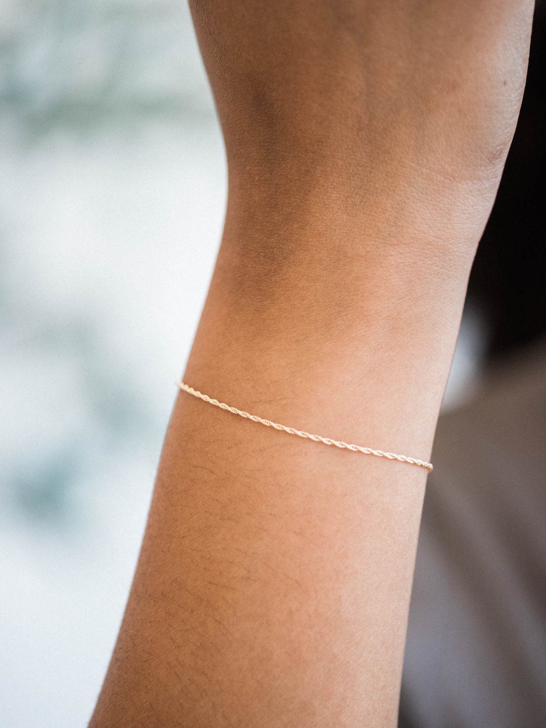 Thin Rope Bracelet • Layering Bracelet • Dainty Bracelet • Delicate ...