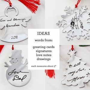 Personalized Ornament • Christmas Ornament • Handwriting Ornament ...