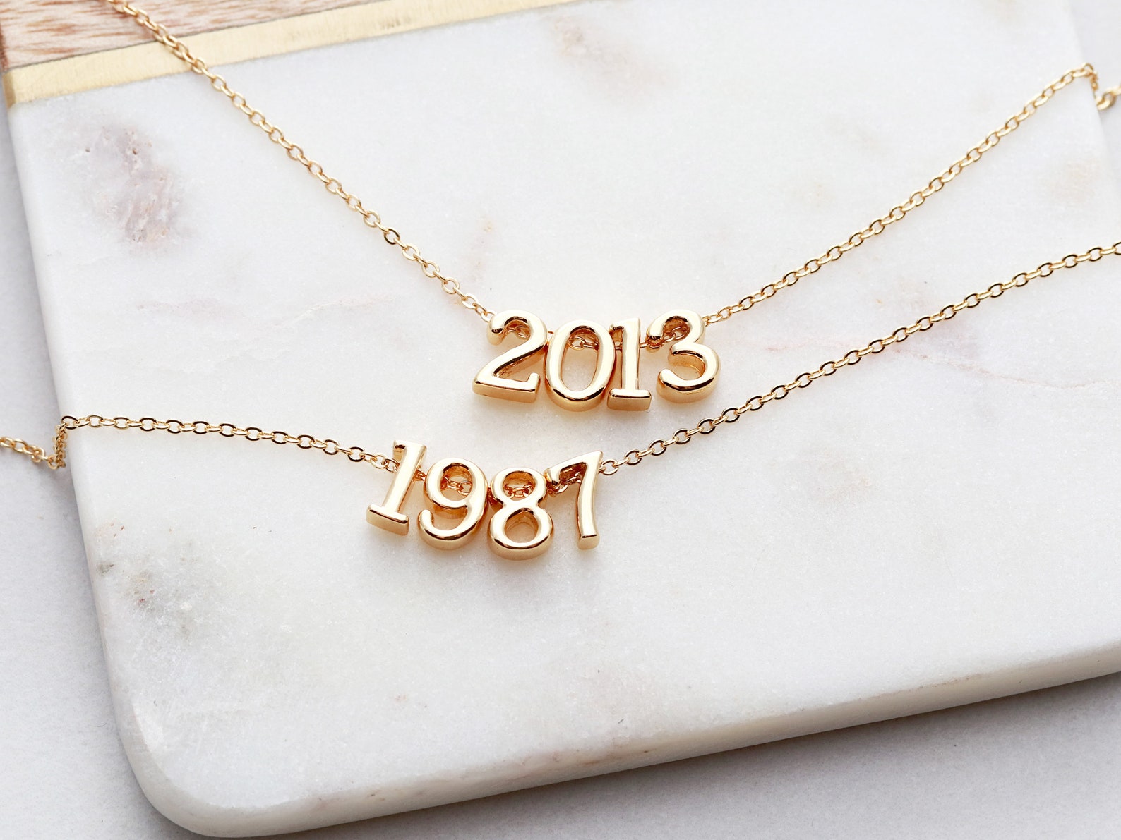 Number Charm Necklace Personalized Number Gift for Mom - Etsy