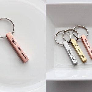 Engraved Keychain • Signature Keychain • Handwritten Keychain ...