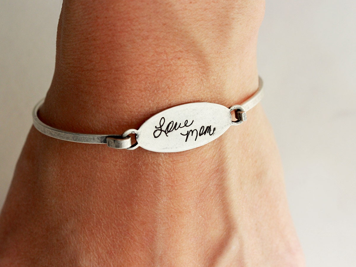 Signature Bracelet - Actual Handwriting Bracelet, Memorial Bracelet ...
