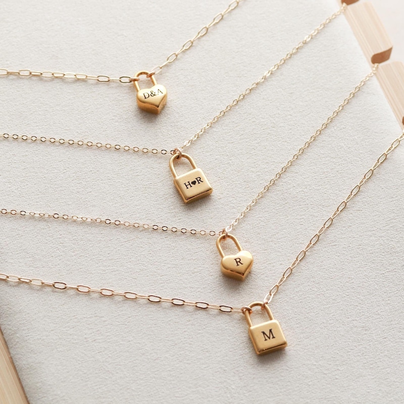 Padlock Necklace - Etsy