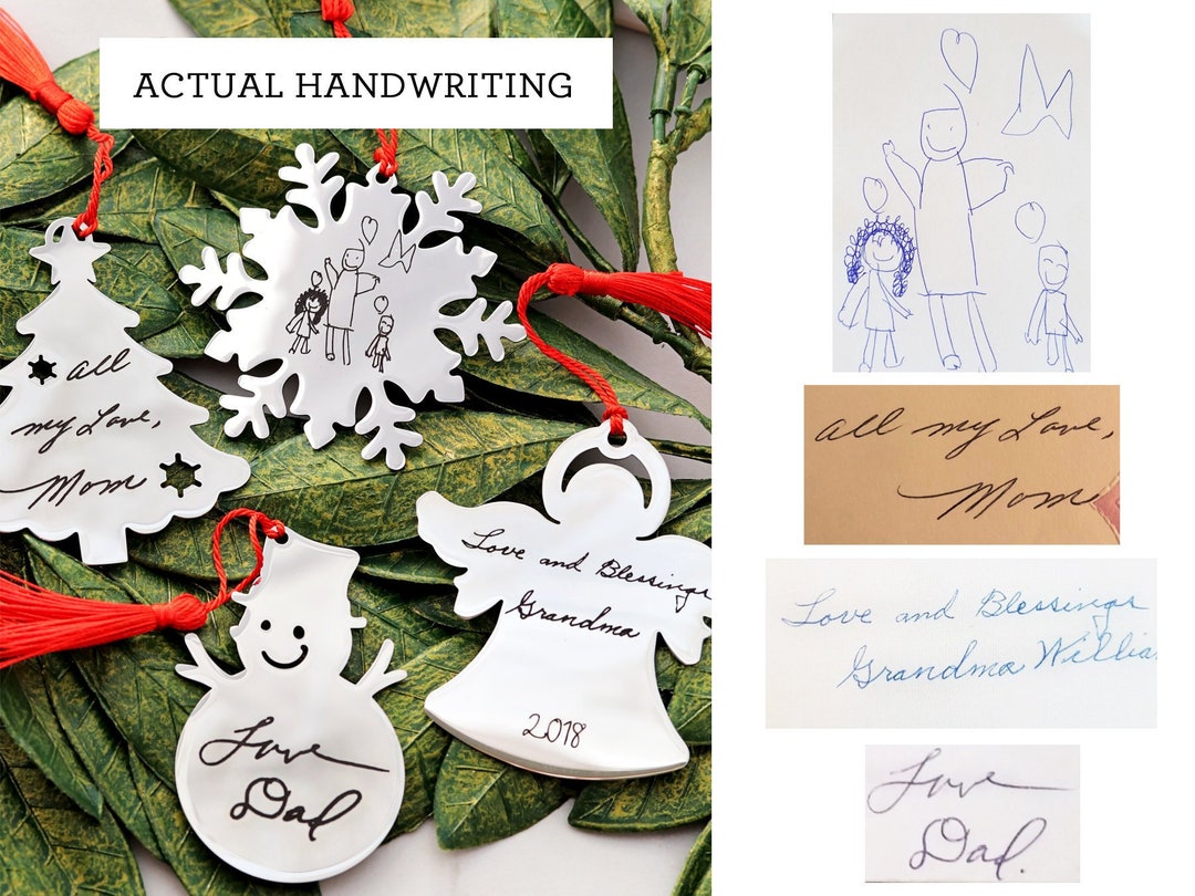 Personalized Ornament • Christmas Ornament • Handwriting Ornament ...