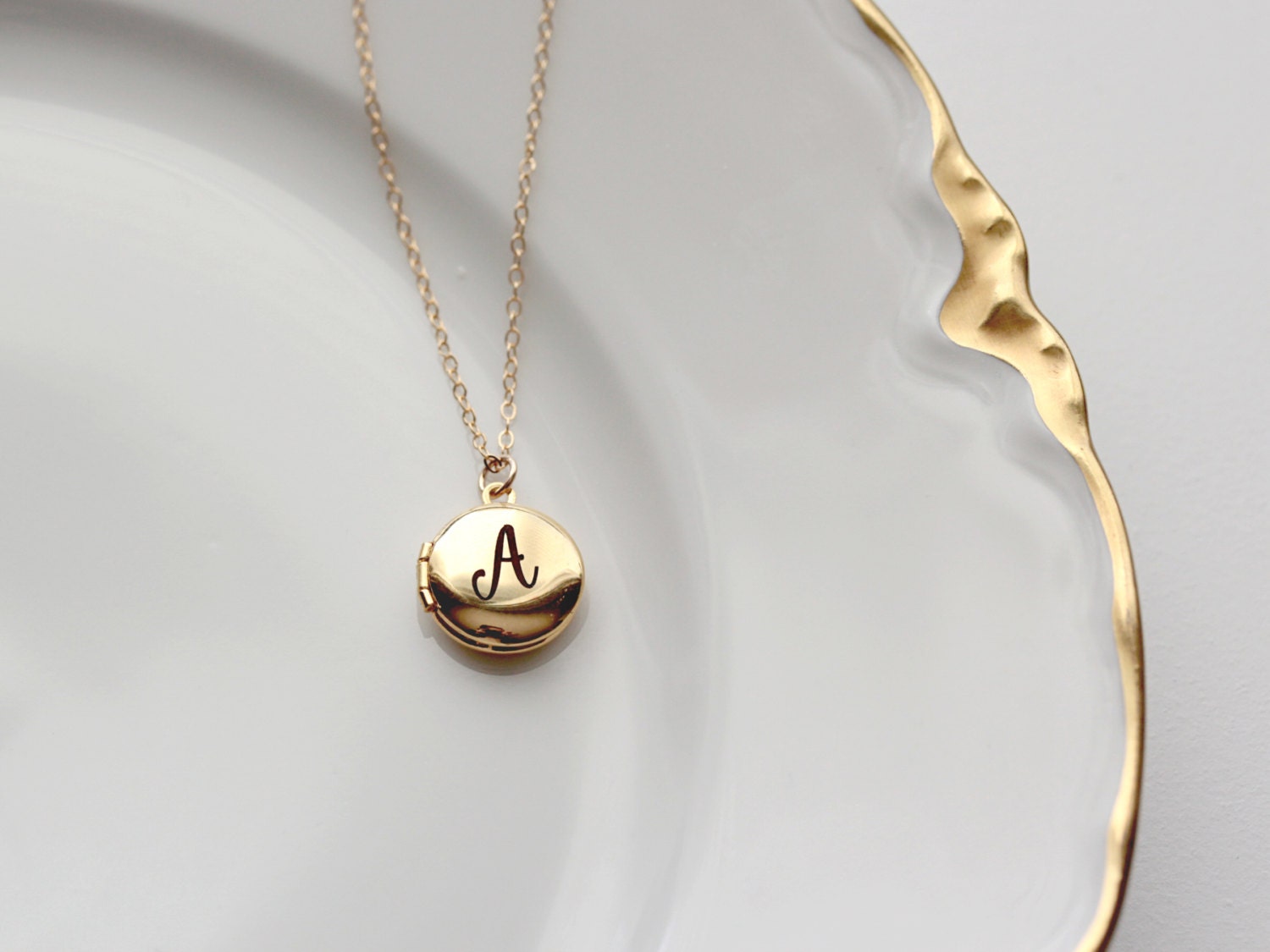 Engraved Locket / Personalized Locket / Gold Locket / Silver | Etsy