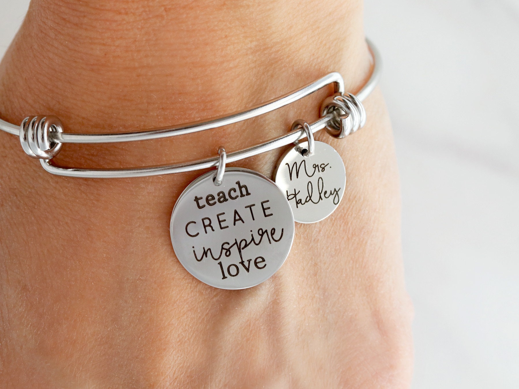 Teacher Gift / Teacher Bracelet / Teacher Appreciation / | Etsy