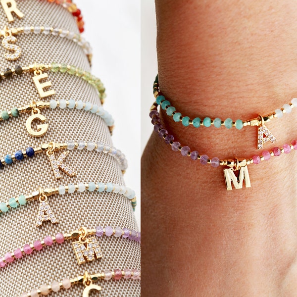 Initial Bracelet - Etsy