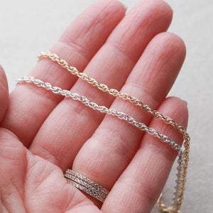 Thick Rope Bracelet • Layering Bracelet • Dainty Bracelet • Delicate ...