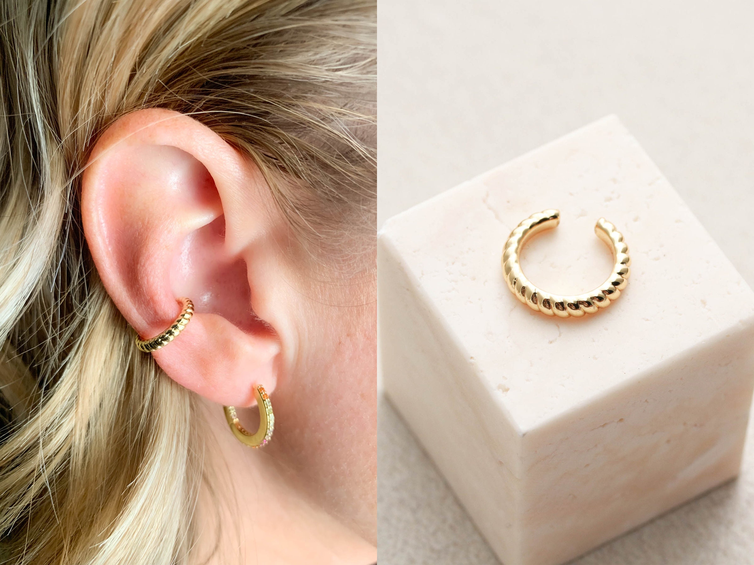 Ear Cuff • Minimalist Cuff • No Piercing Cuff • Cartilage Cuff ...
