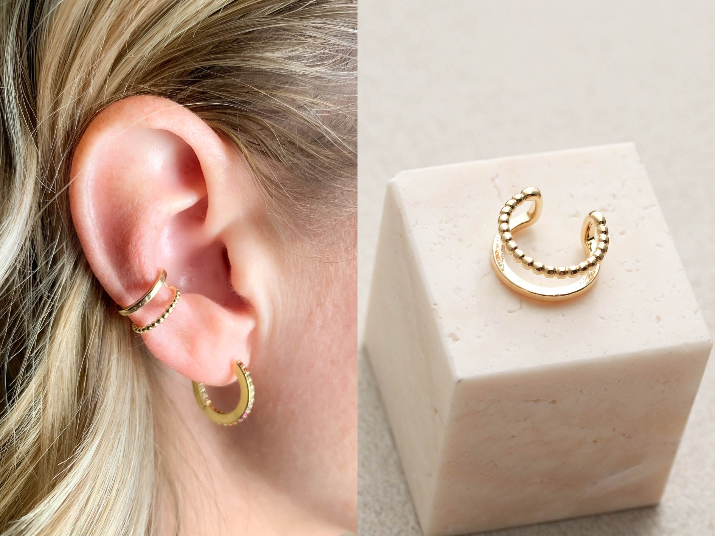Ear Cuff • Minimalist Cuff • No Piercing Cuff • Cartilage Cuff ...
