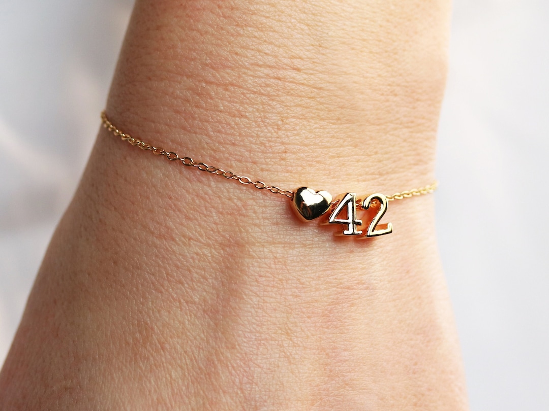 Number Charm Bracelet • Personalized Number Gift for Mom Best Friend ...