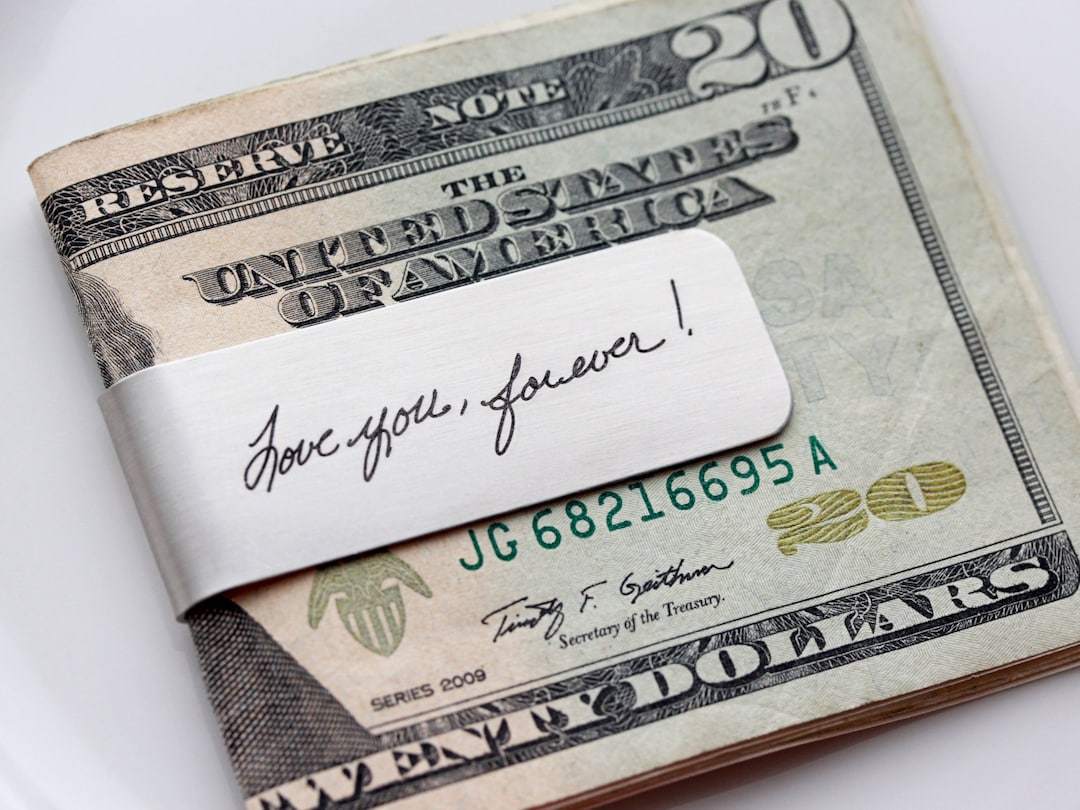 Handwriting Money Clip - Custom Engraved Handwriting Money Clip ...
