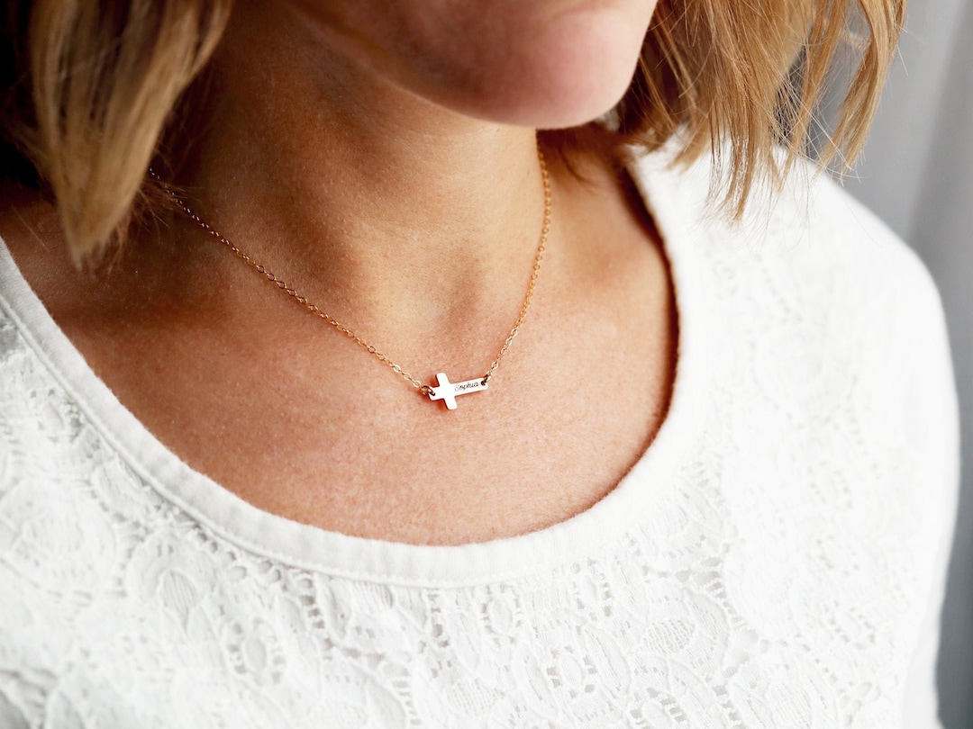 Cross Necklace • Personalized Cross Necklace • Custom Cross Necklace ...