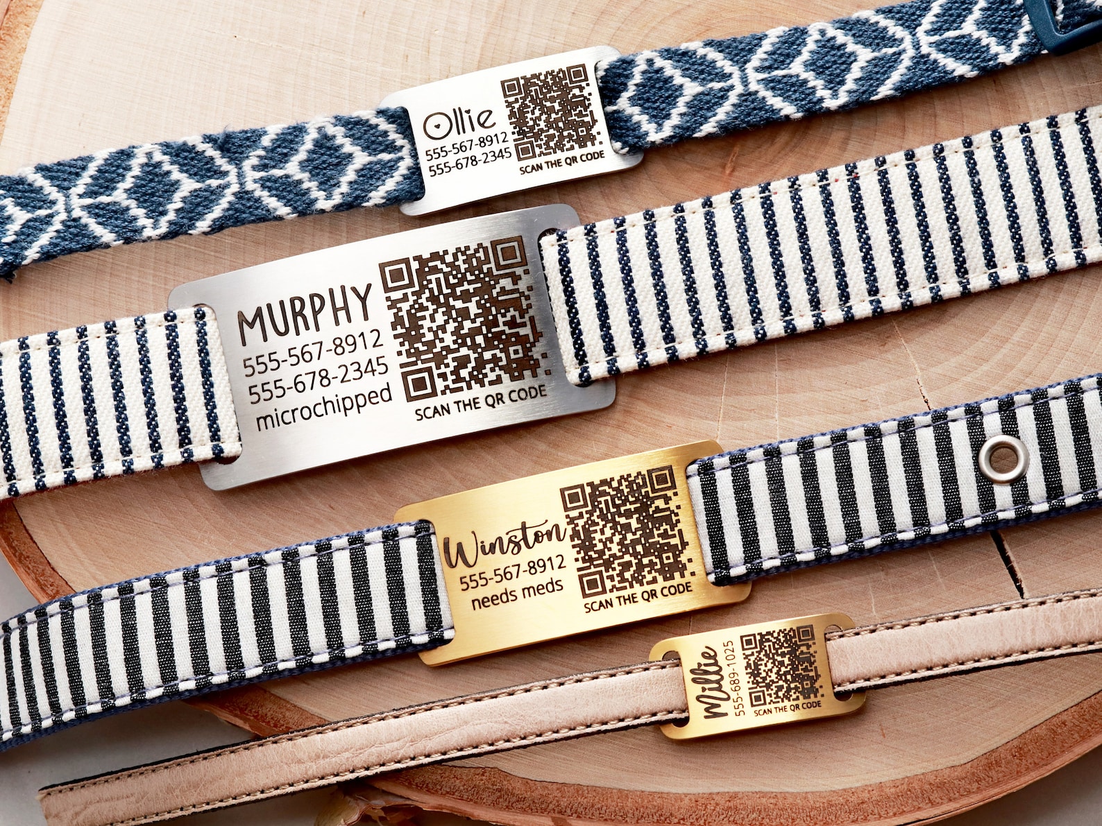 Scannable Dog Tag • Digital Pet Tag • QR Code Pet ID Tag • Silent Dog ...