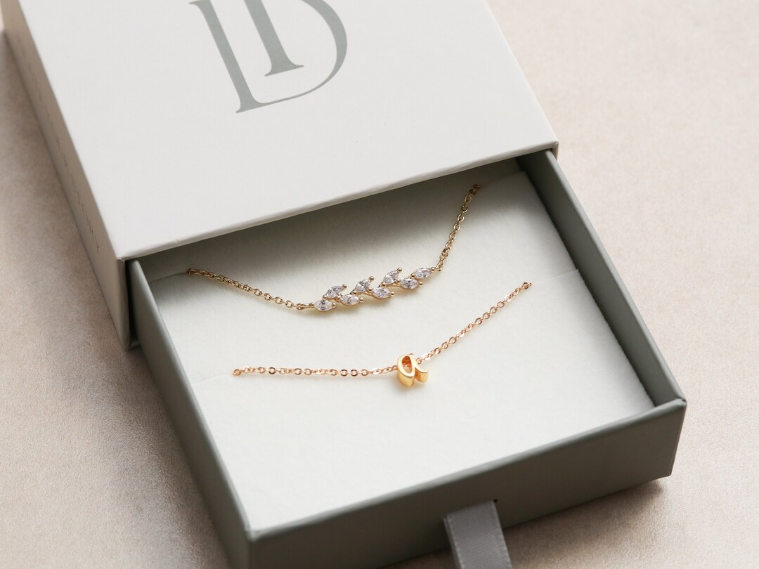 Crystal + Initial Gift Set - Bracelets for Women, Gold Bracelets, Gift ...