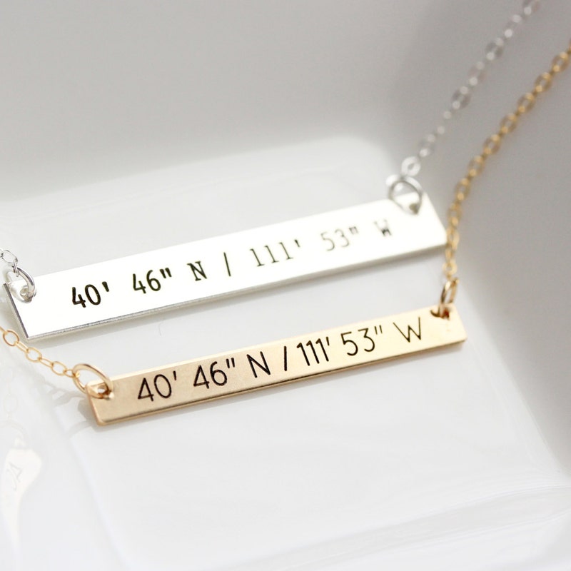 Coordinate Necklace - Etsy