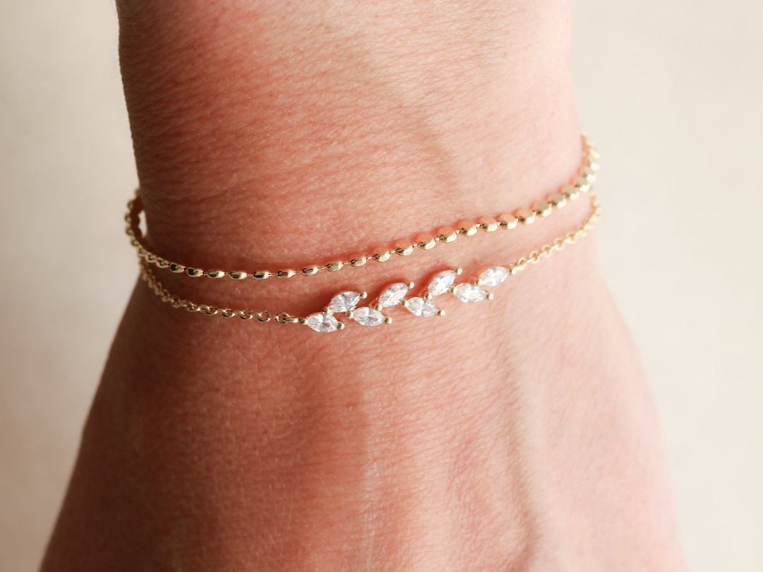 Dainty Bracelets Gift Set - Bracelets for Women, Layering Bracelets ...
