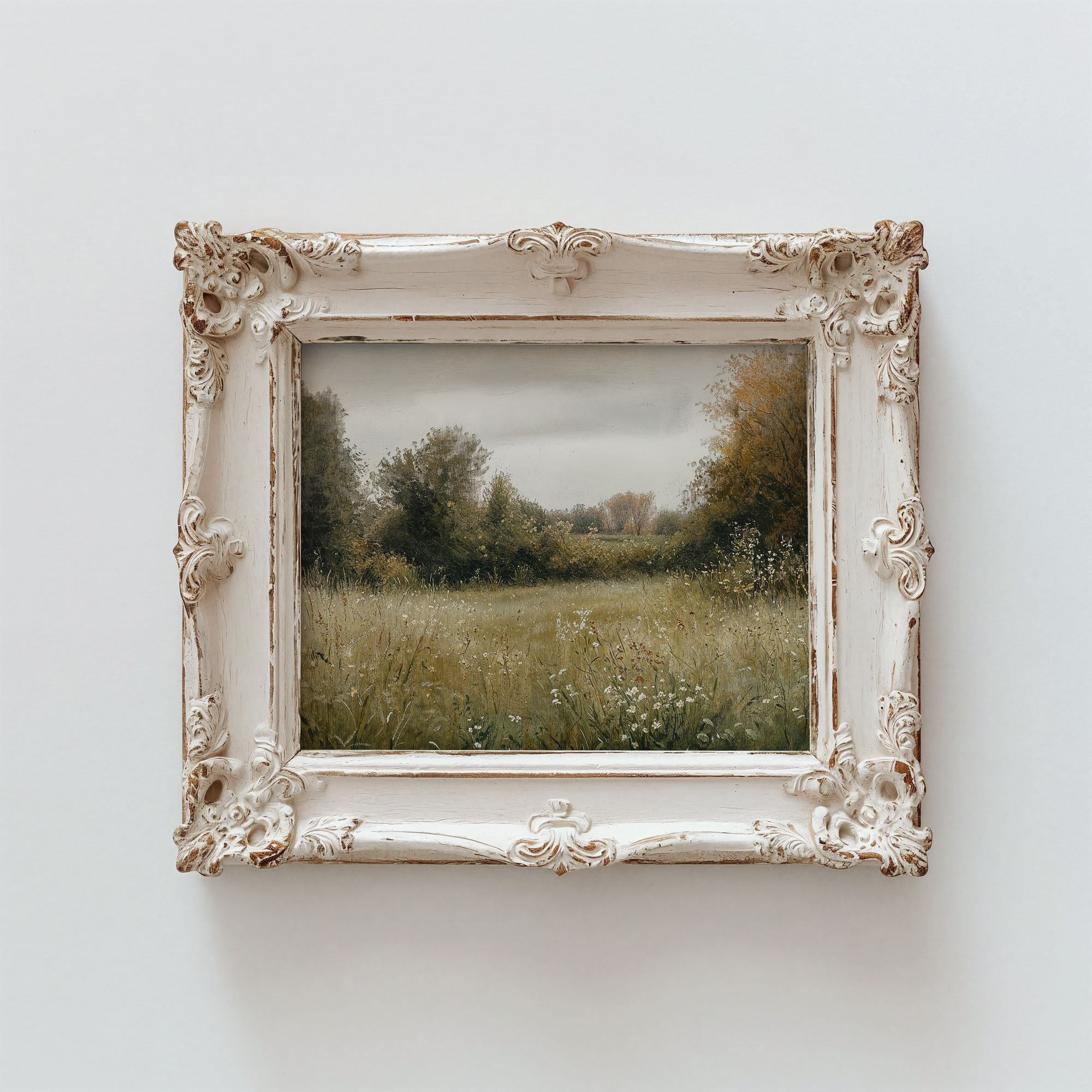 Spring Landscape Art | Vintage Art Print | Country Farmhouse ...