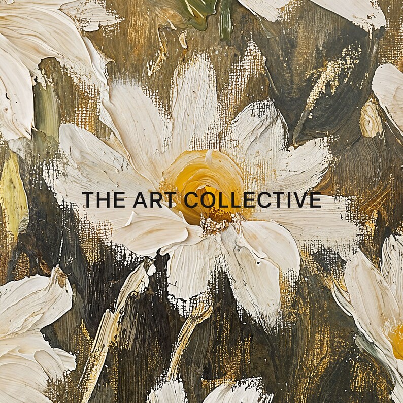 Daisy Painting Style Art Vintage Art Cottage Core PRINTABLE Nursery ...