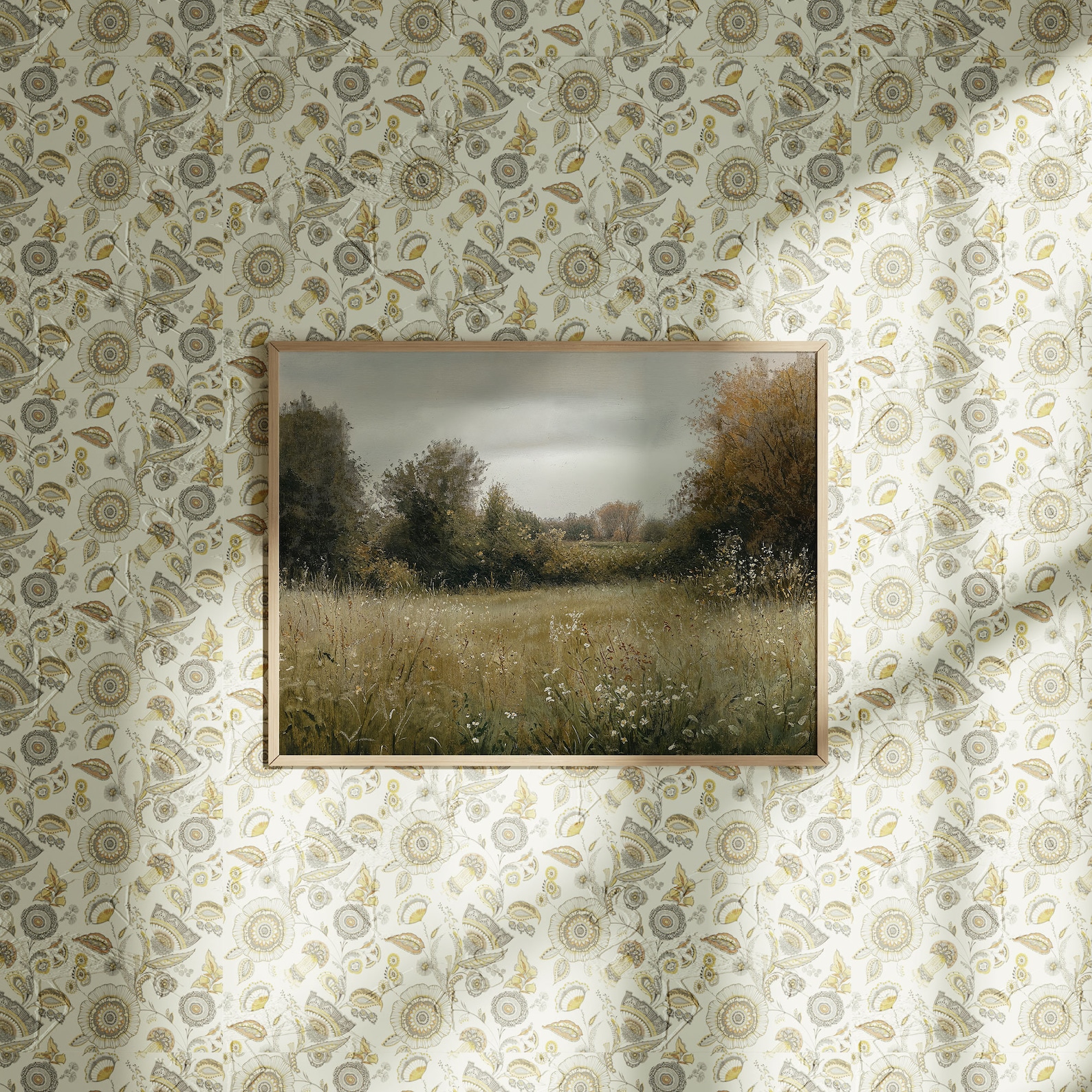 Spring Landscape Art | Vintage Art Print | Country Farmhouse ...