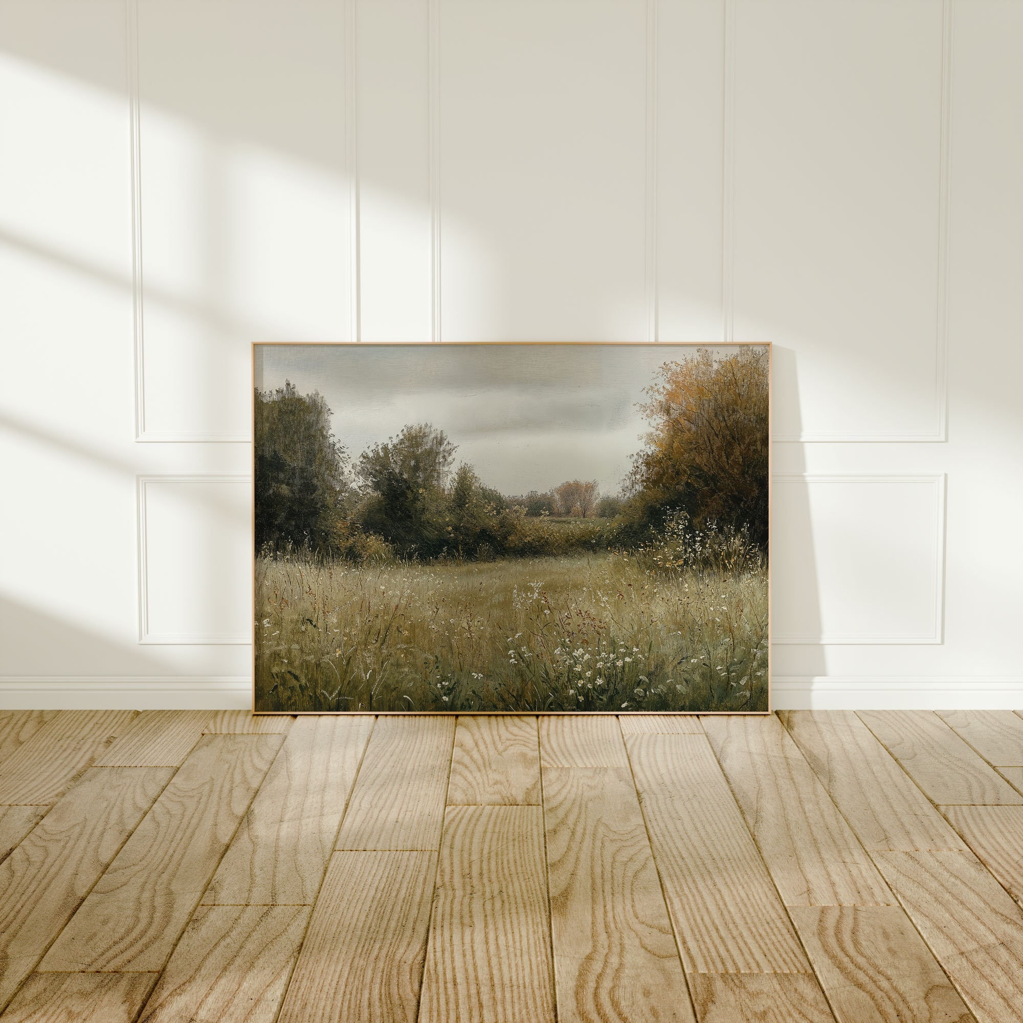 Spring Landscape Art | Vintage Art Print | Country Farmhouse ...