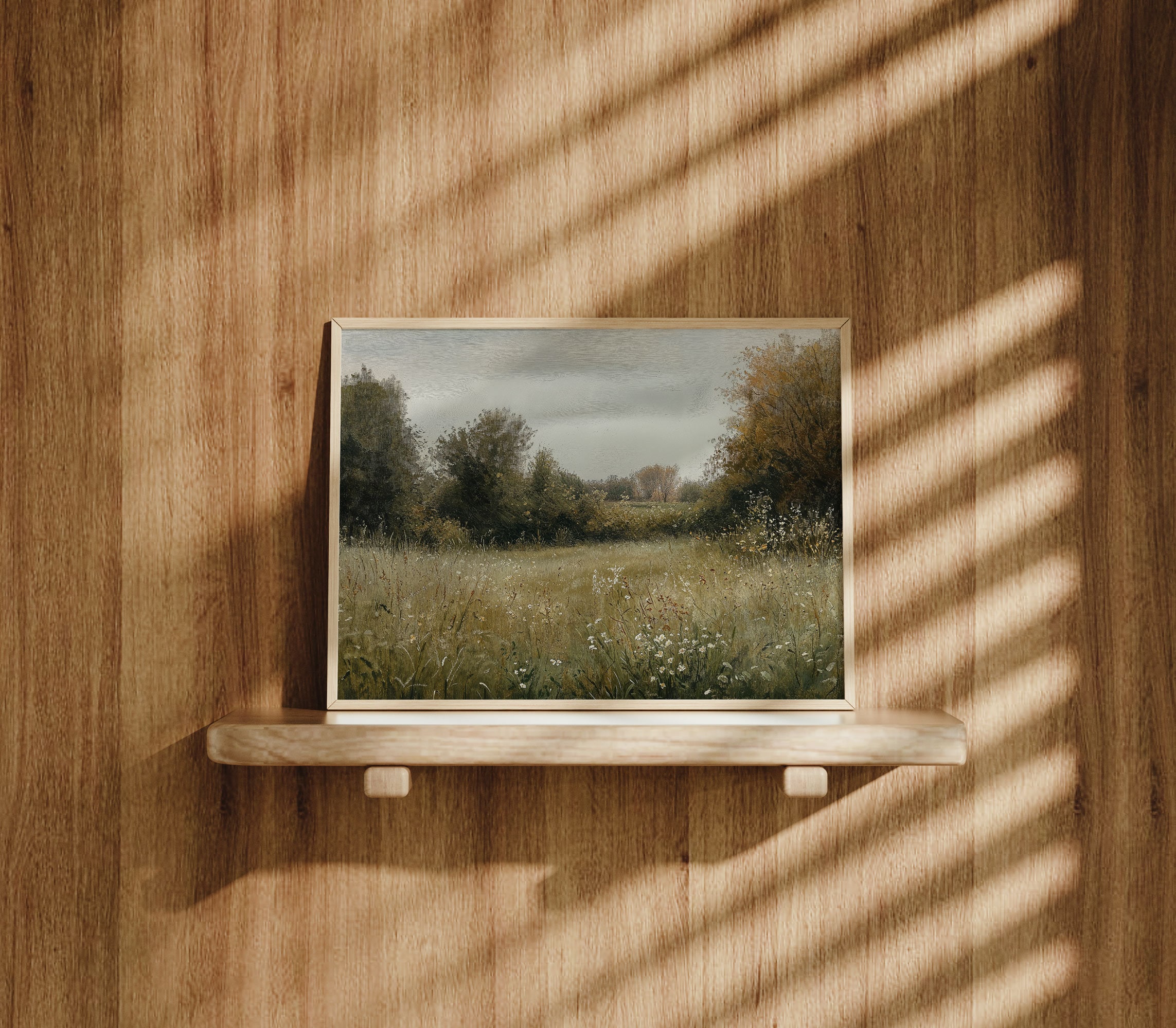 Spring Landscape Art | Vintage Art Print | Country Farmhouse ...