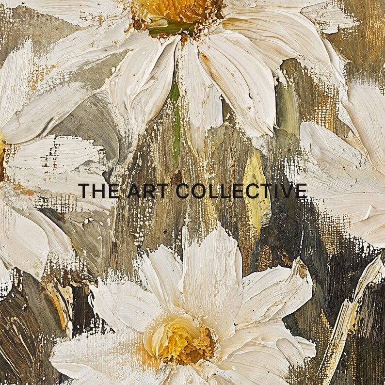 Daisy Painting Style Art | Vintage Art | Cottage Core | PRINTABLE ...