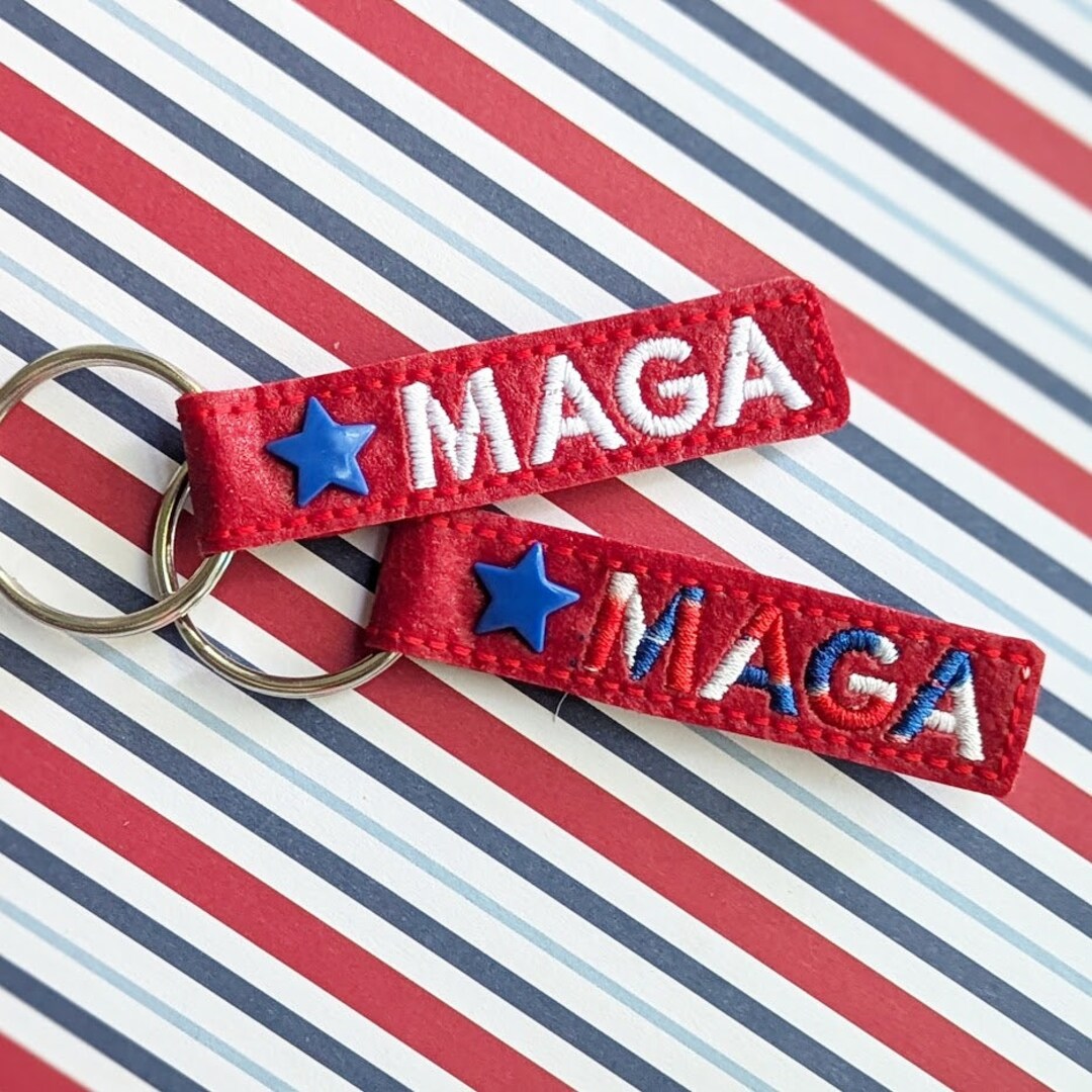 MAGA Snap Tab and Eyelet Key Fob Machine Embroidery Digital Design - Etsy
