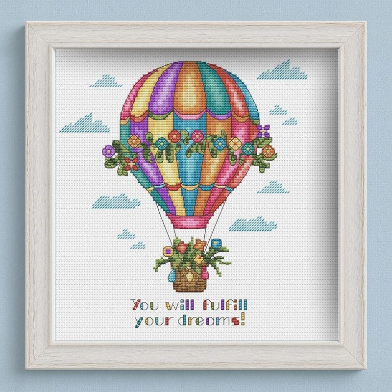 Balloon Cross Stitch - Etsy
