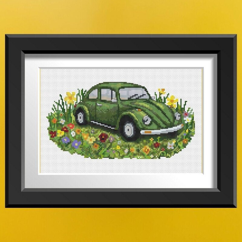Vw Beetle Embroidery - Etsy