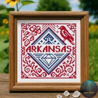 Georgia State Outline Cross Stitch Pattern - Etsy