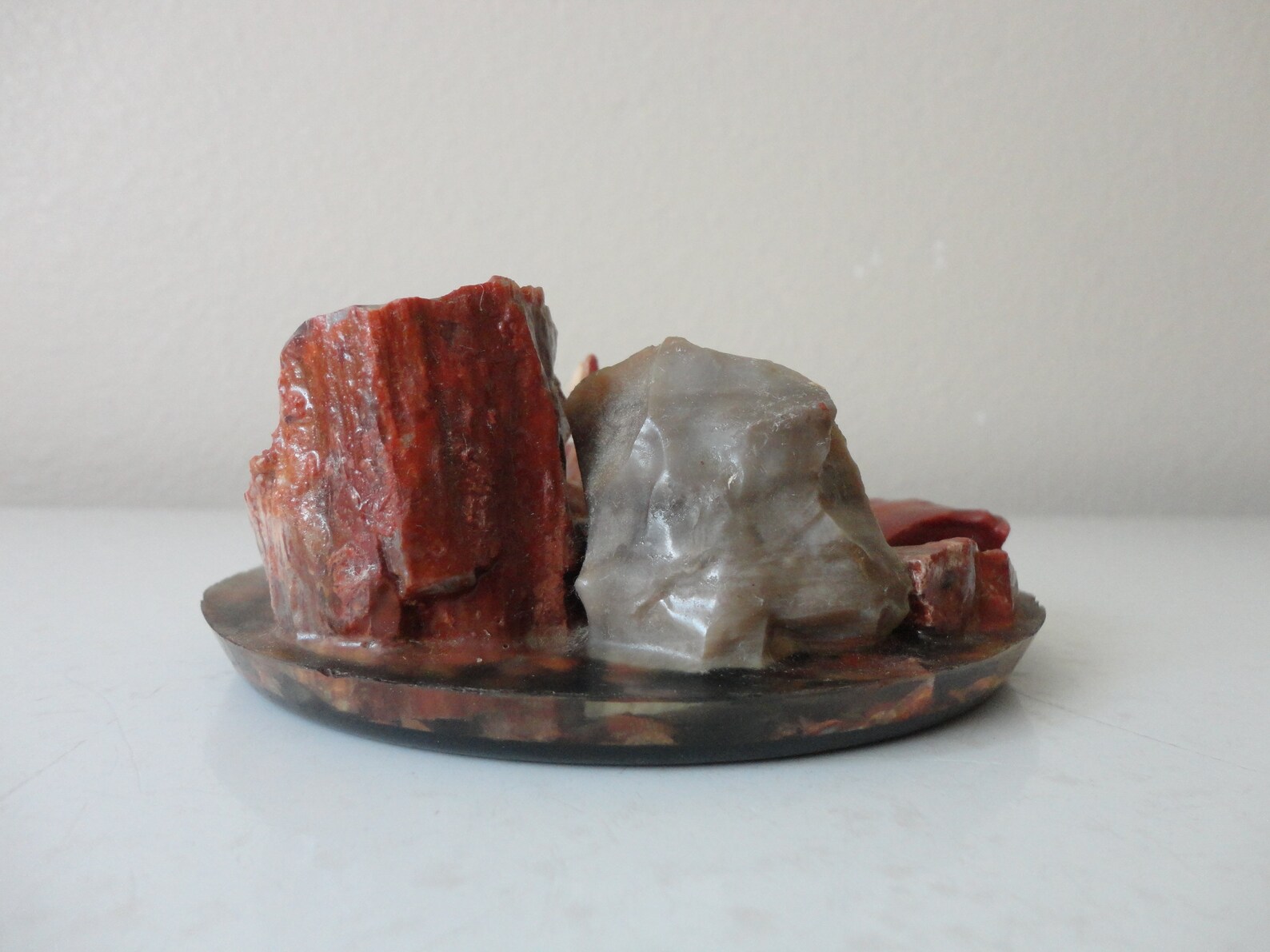 VINTAGE 60s 70s genuine petrified wood in resin grand canyon | Etsy