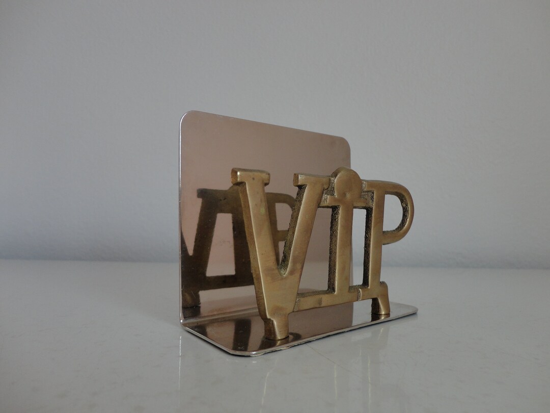 VINTAGE Metal VIP Mail HOLDER - Home Office Decor - Work Office Decor ...