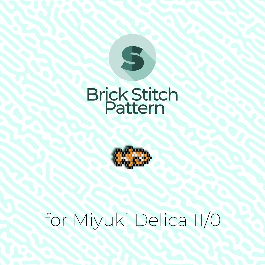 Mini Clown Fish Brick Stitch Pattern and Peyote Pattern - for Miyuki ...