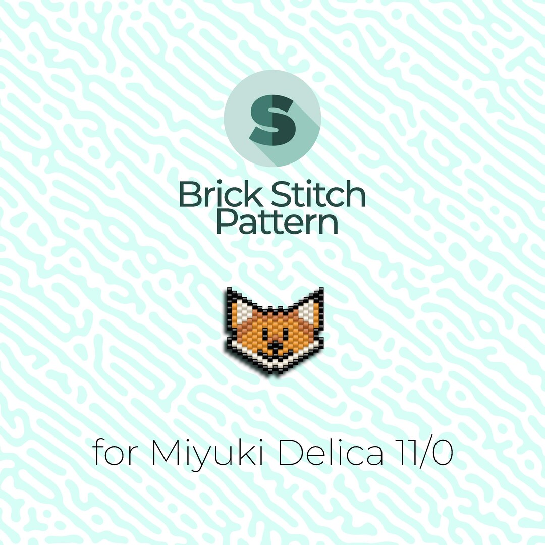Mini Foxy Brick Stitch Pattern and Peyote Pattern - for Miyuki Seed ...