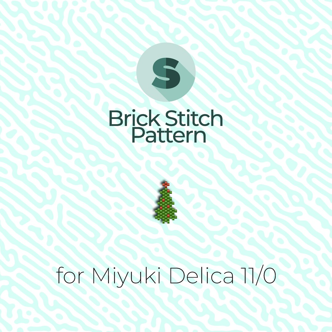 Mini Christmas Tree Brick Stitch Pattern and Peyote Pattern - for ...