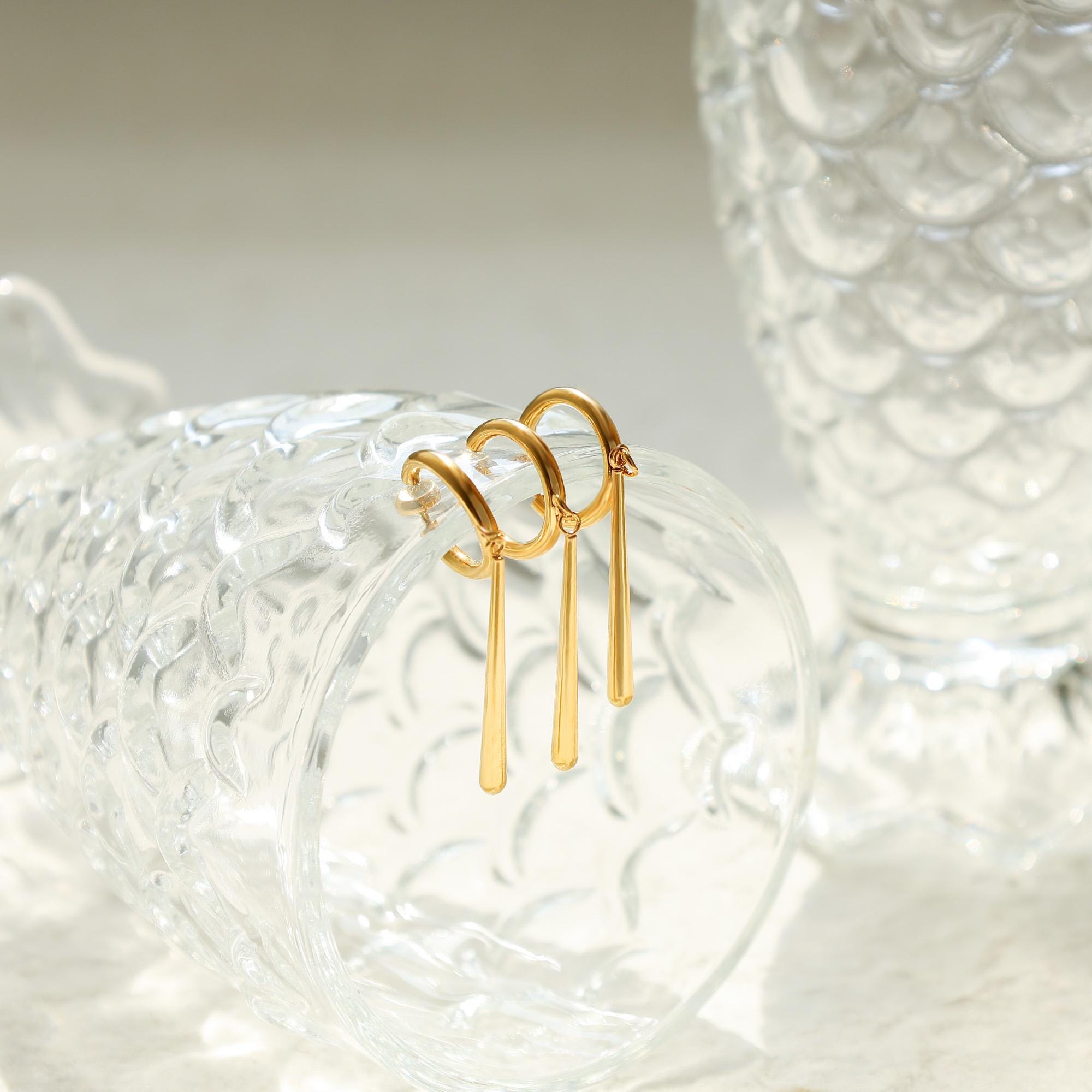 Zoro Dangle Earrings: Plated With 14K Gold,zoro Earring,minimalist ...