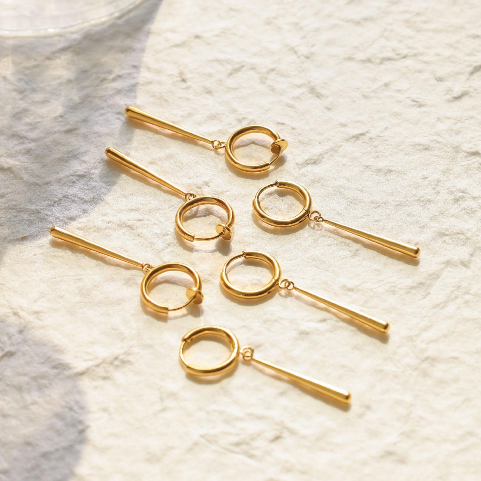 Zoro Dangle Earrings: Plated With 14K Gold,zoro Earring,minimalist ...